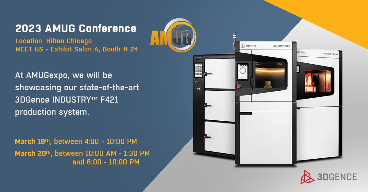 AMUG - 3D printing solutions. Industrial 3D printers. Visit us.